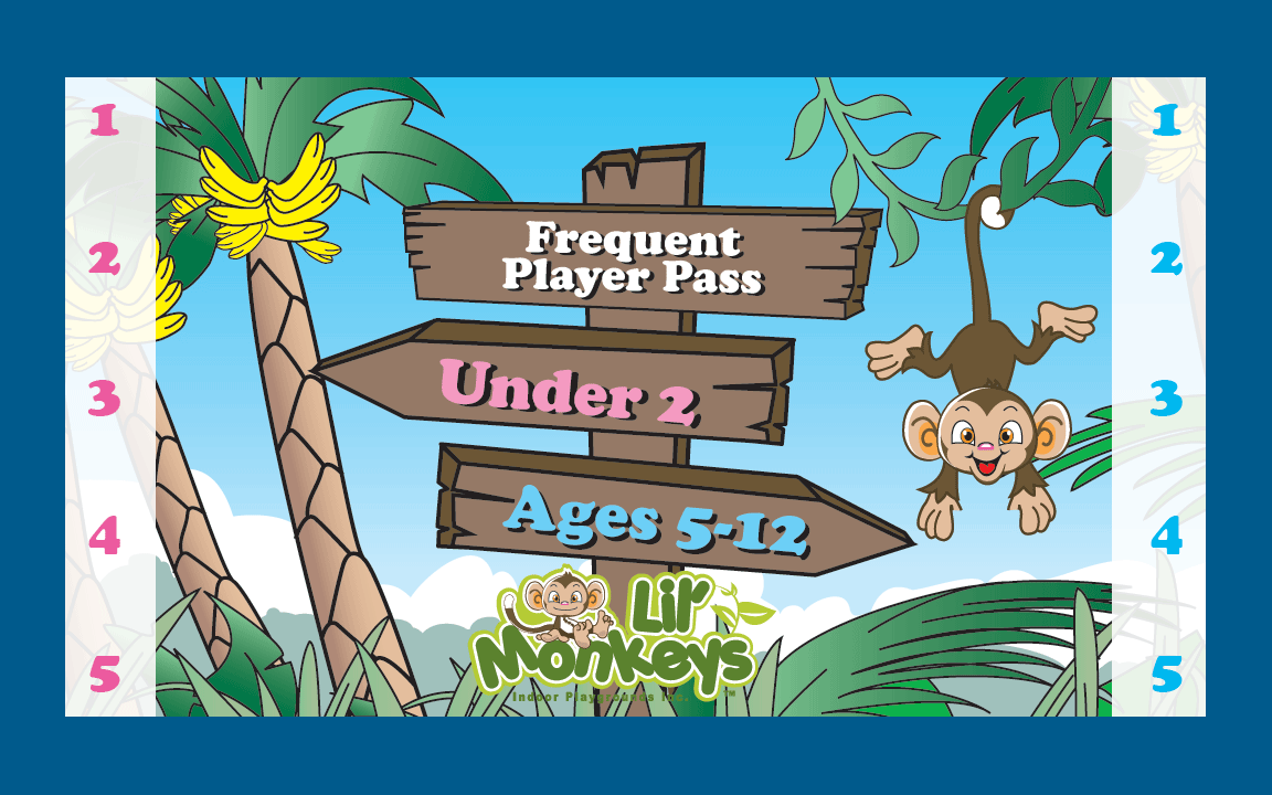 2 Child Frequent Player Pass - 5 Admissions Each (Ages 2 and under + 5 ...